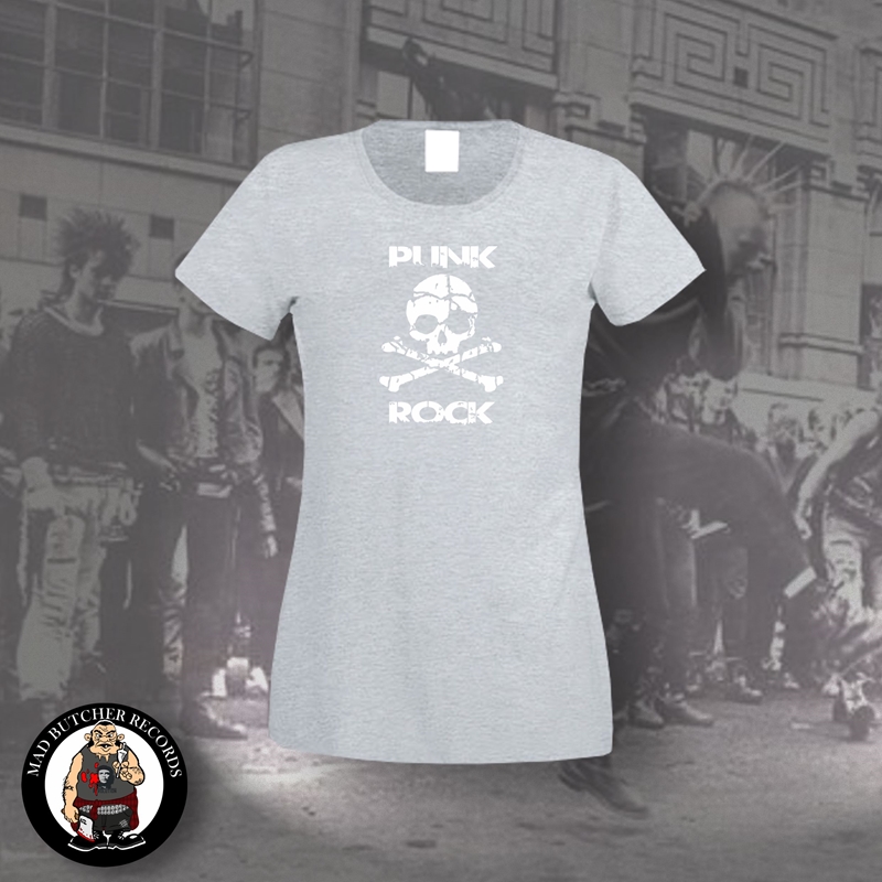 PUNK ROCK SKULL GIRLIE XL / GRAU-MB GIRLIE 197-4